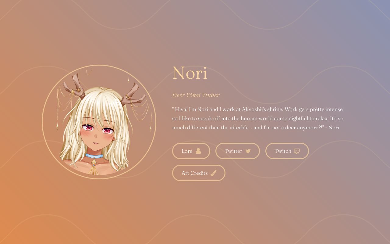 Nori Deer Yokai Vtuber